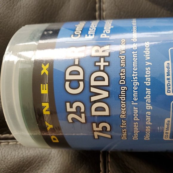Dynex | Media | New Sealed Dynex Combo Pack 25 Cdr 75 Dvdr Blank Cd Dvd 0 Discs Dxm7525 | Poshmark